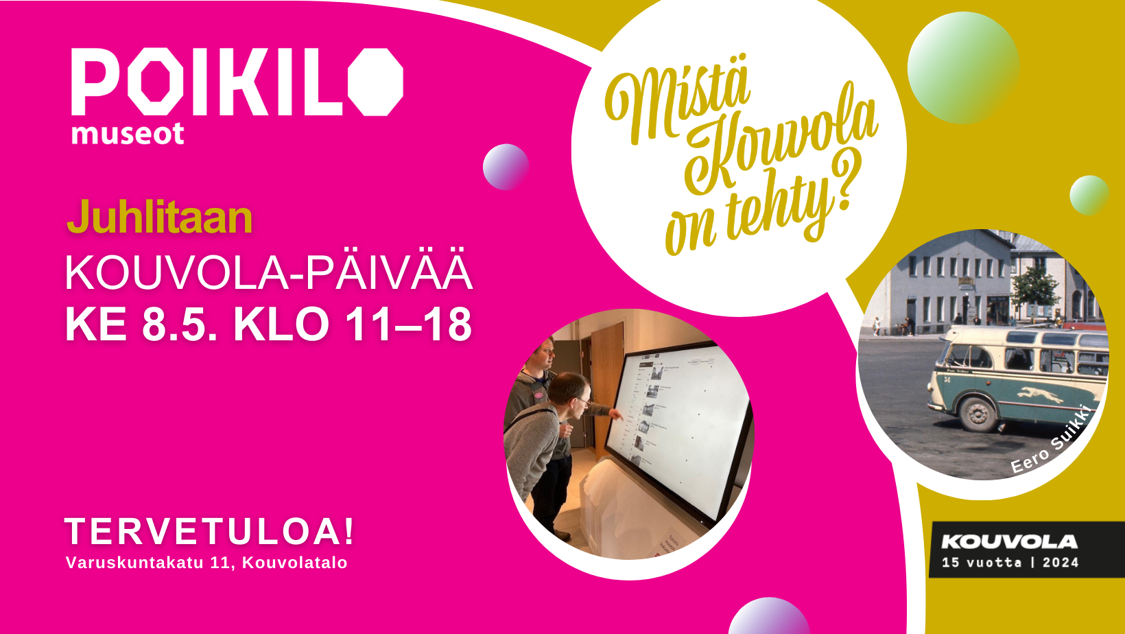 Kouvola-päivä 2024: Poikilo-museossa 8.5. - Poikilo